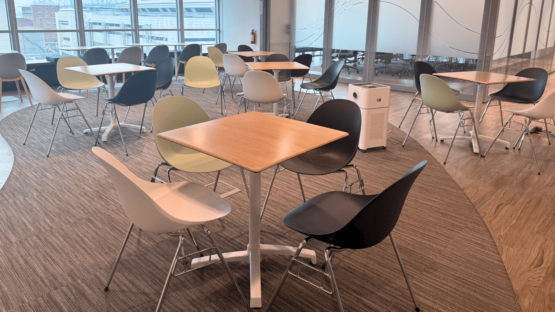 Office at mTower with Customized Social Furniture
