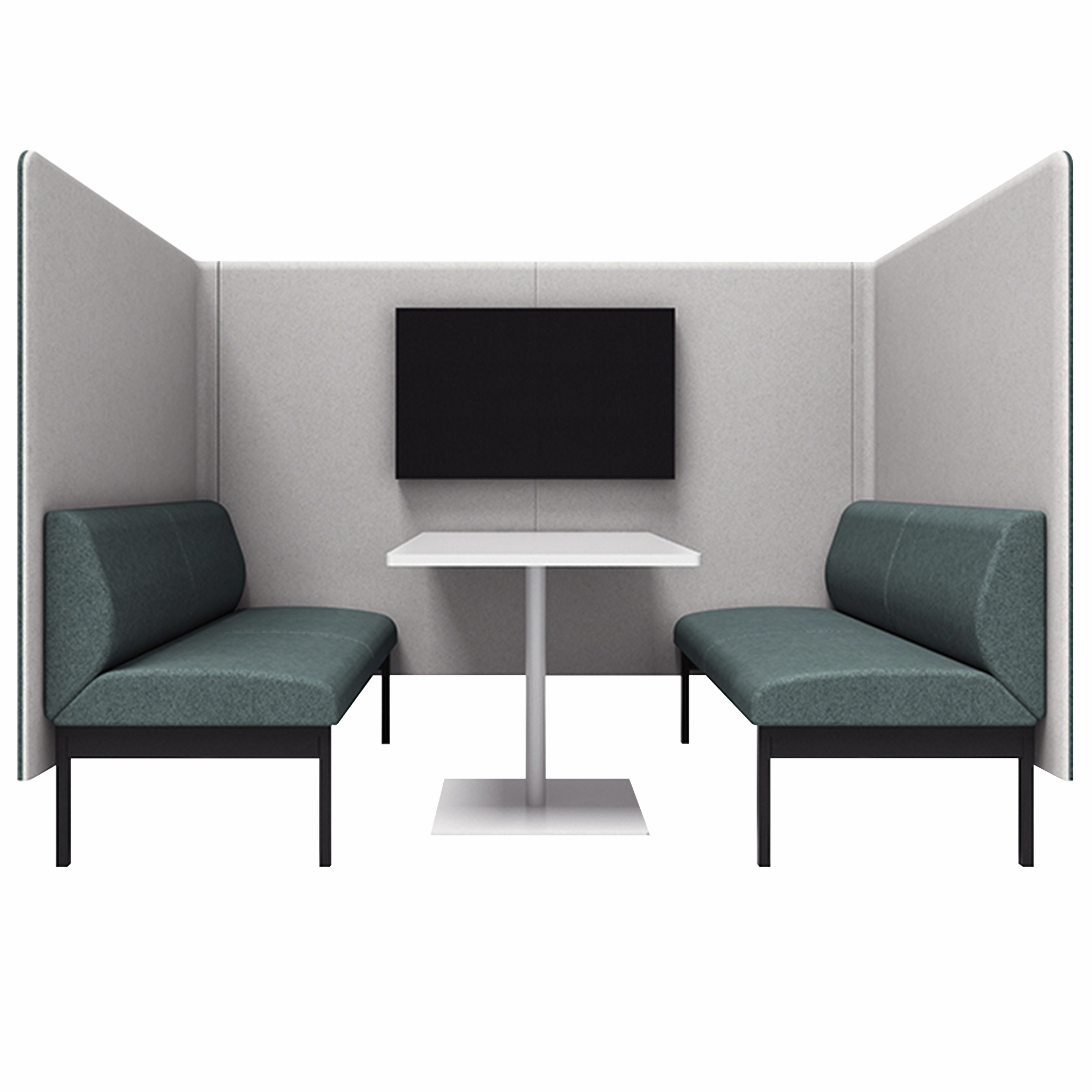 Bequiet I - 4/6 Seater Privacy Sofa with Table