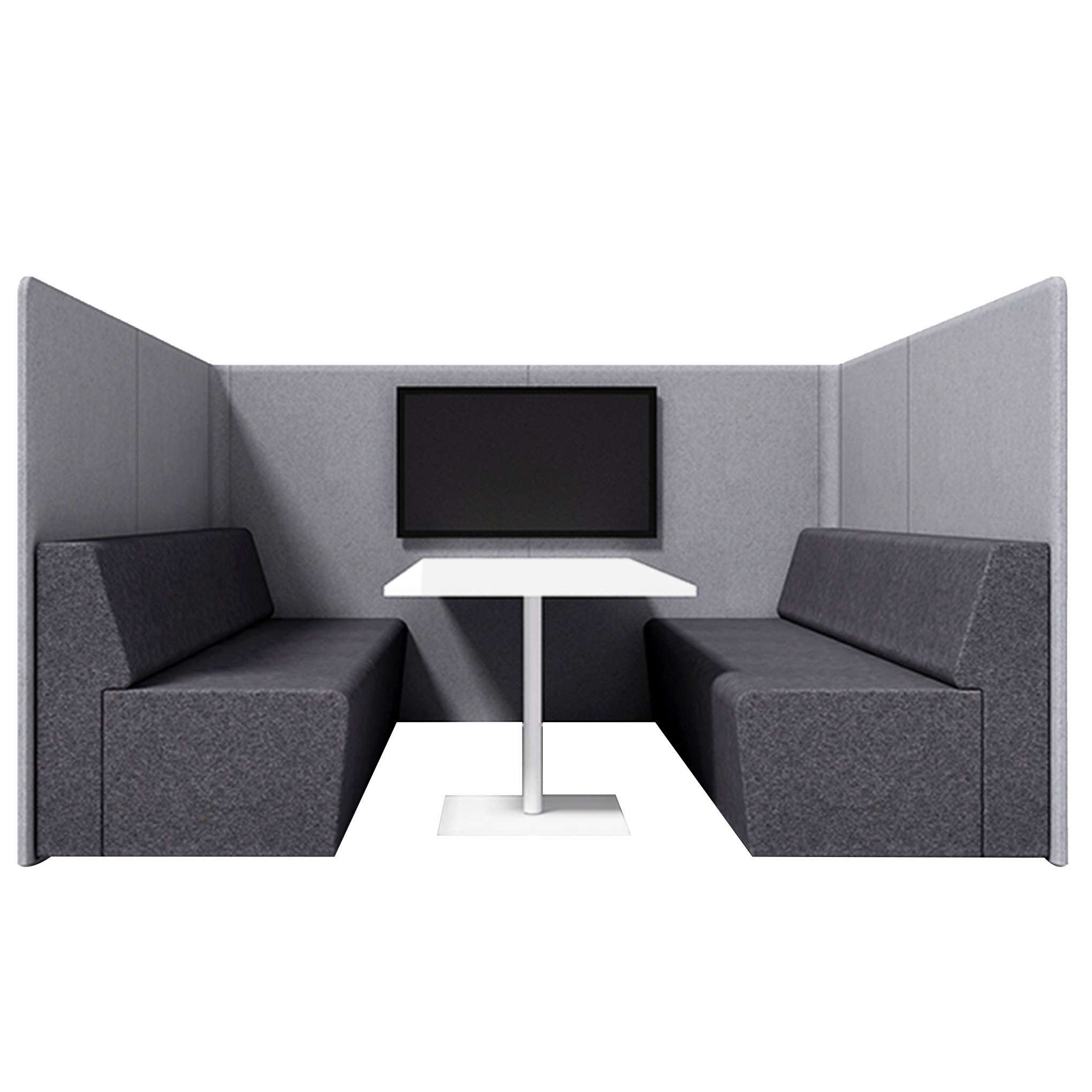 Bequiet II - 4/6 Seater Privacy Sofa with Table